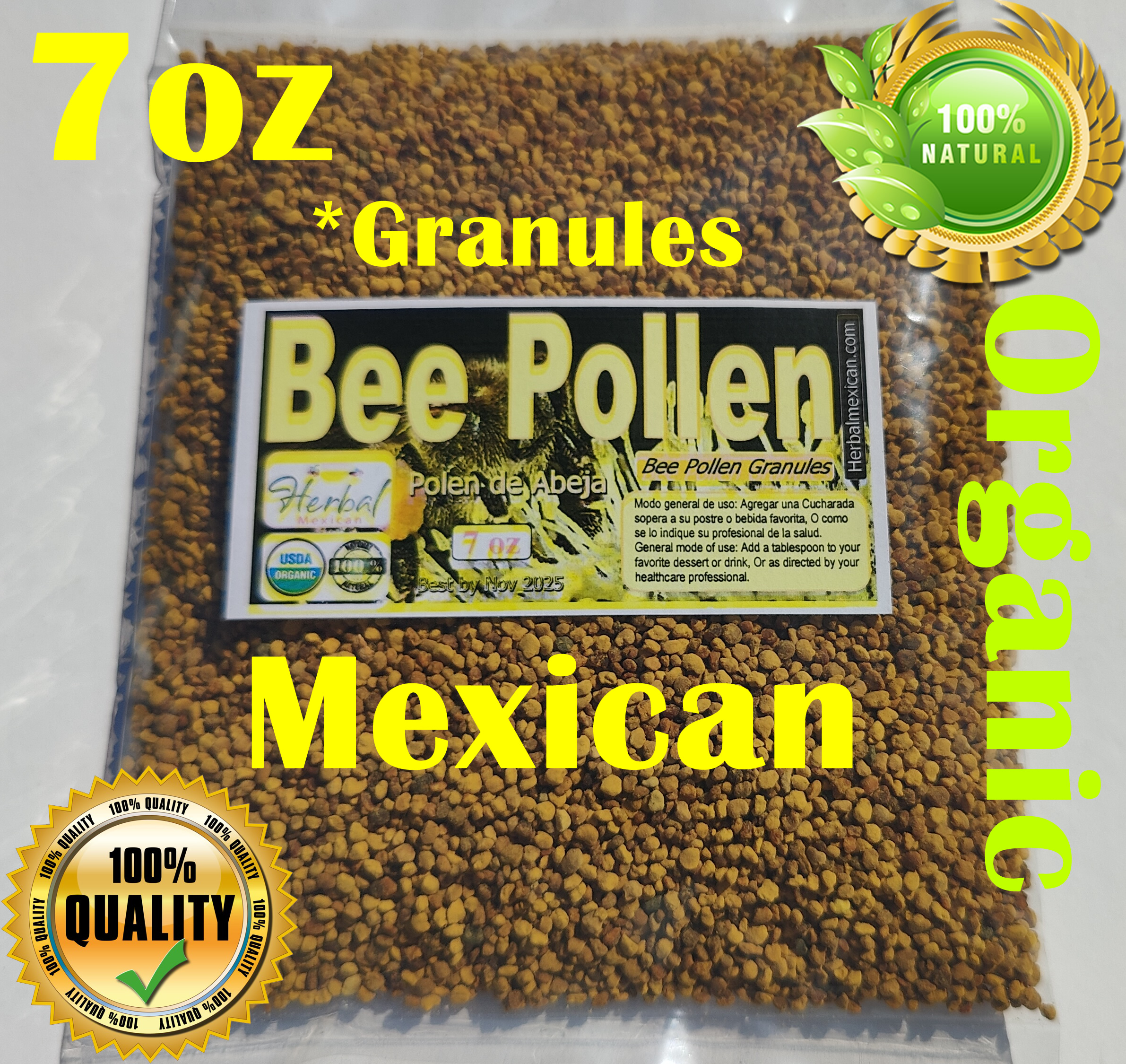 Polen de Abeja, Bee pollen, Bee pollen Granules, Natural Bee pollen ...