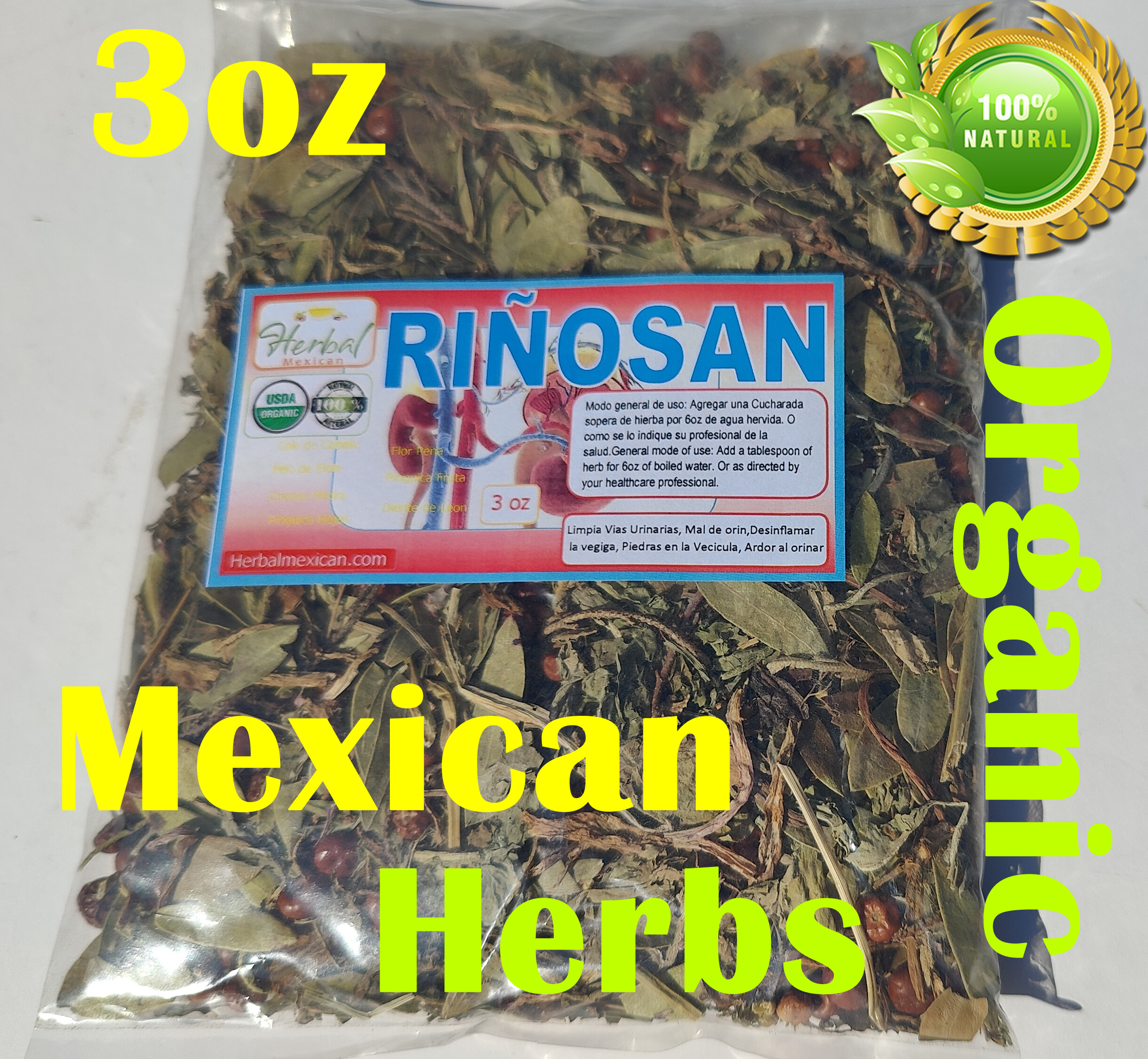 Rinosan -Riñosan Limpiador de riñones, Te Riñosan : Riñosan Kidney ...