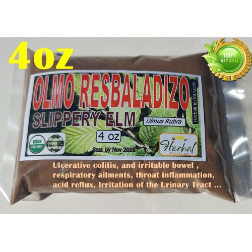 Olmo Rojo, Olmo resbaladizo : slippery elm bark powder, Ulmus rubra