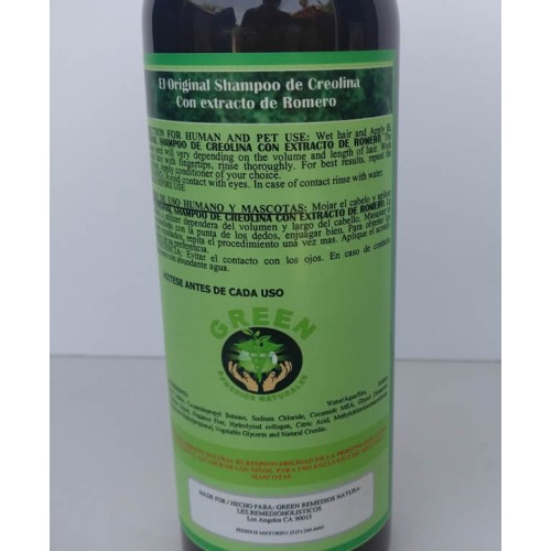 Shampoo Creolina, Creolina Extracto de Romero : Creolin Shampoo, Hair ...